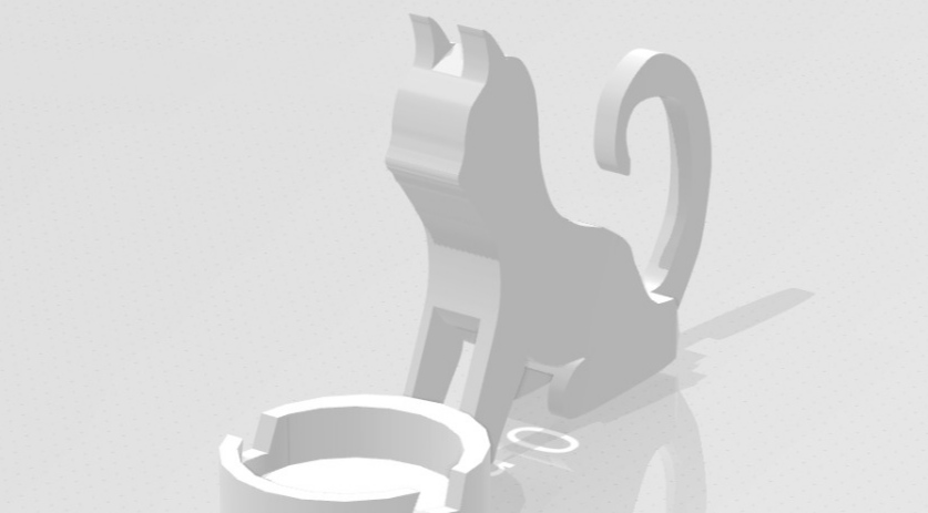 Free STL file Cat holder for cell phone ,sd and usb・3D printable design ...