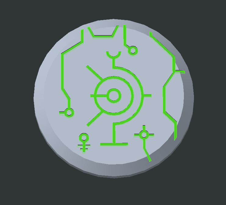 OBJ file Warhammer 40k Necron Styled Base 32mm ⚔・3D printable design to ...