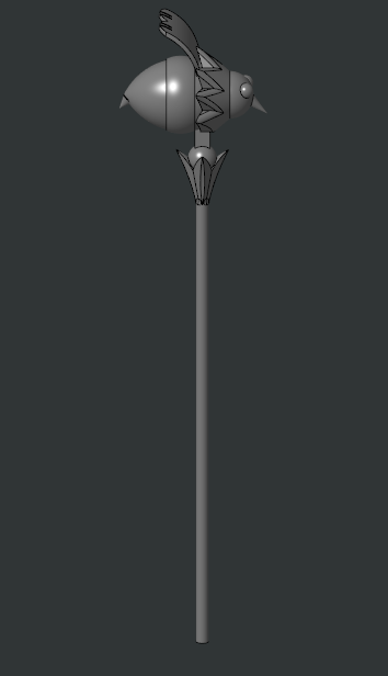 STL file Owl House Willow Park's staff for cosplay・Template to download ...