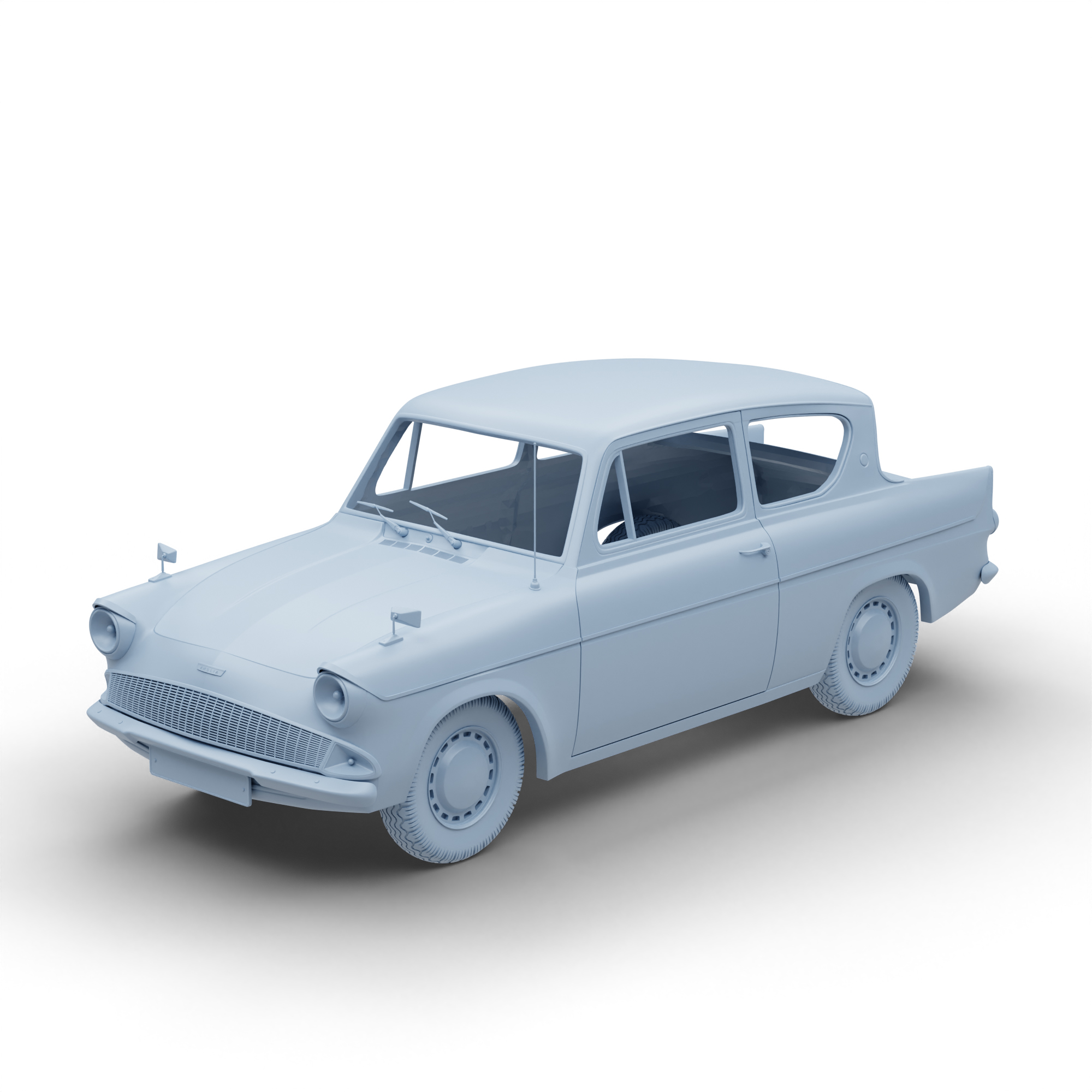 3D file Ford Anglia 105E Body and Wheels 🚙・3D printer model to download ...