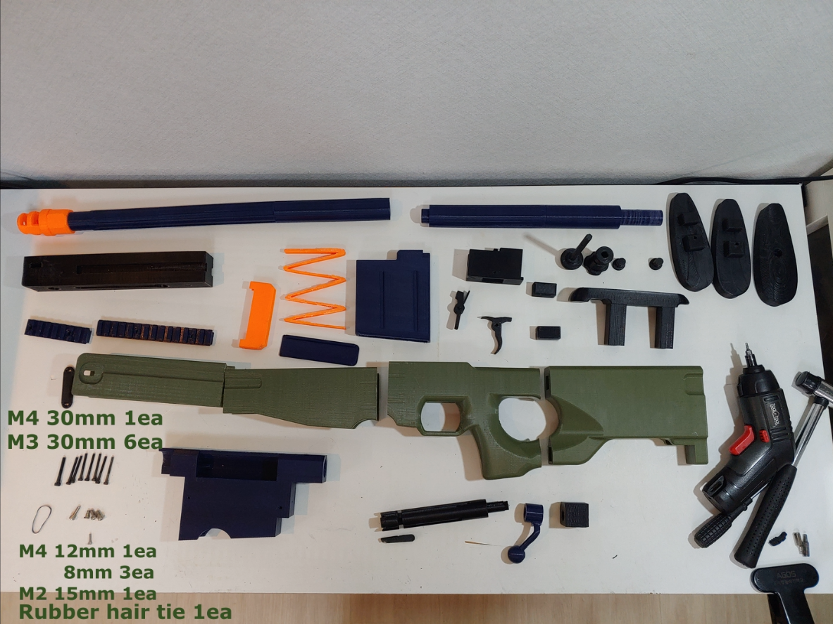 3D file AWM (No Springs Needed, Full Size)・3D print model to download・Cults