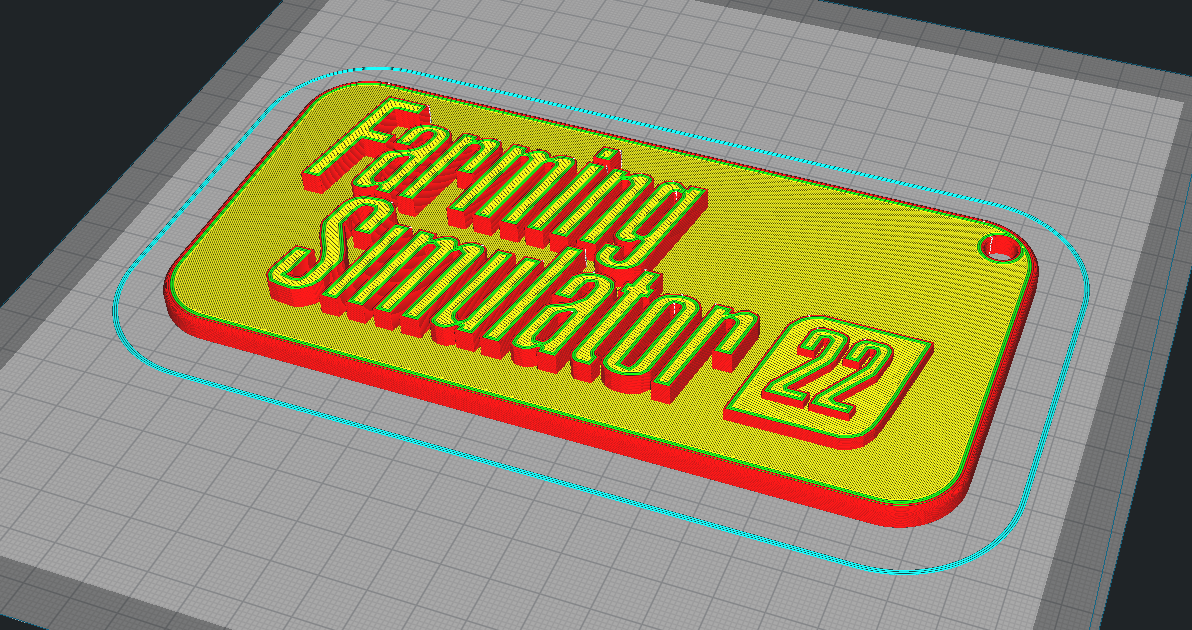 Free STL file Logo farming simulator 22・3D printing idea to download・Cults