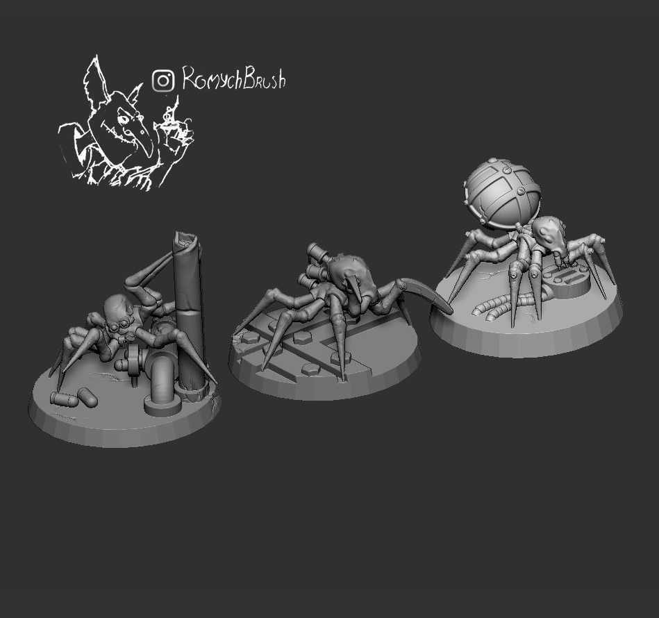 STL file Cyberarachnids of the Van Saar house 🚐・3D printer design to ...