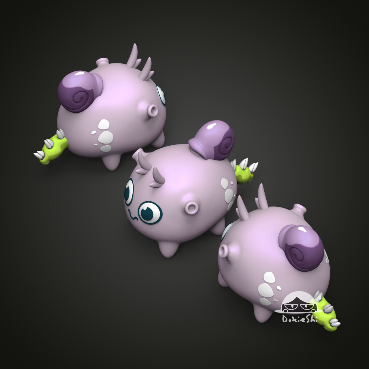 STL file AXIE INFINITY 3D FAN ART REPTILE TERMINATOR・3D printable model ...