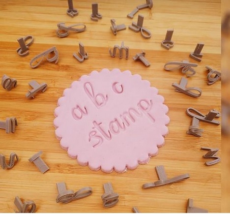 STL file ABC Stamp Lowercase・Model to download and 3D print・Cults