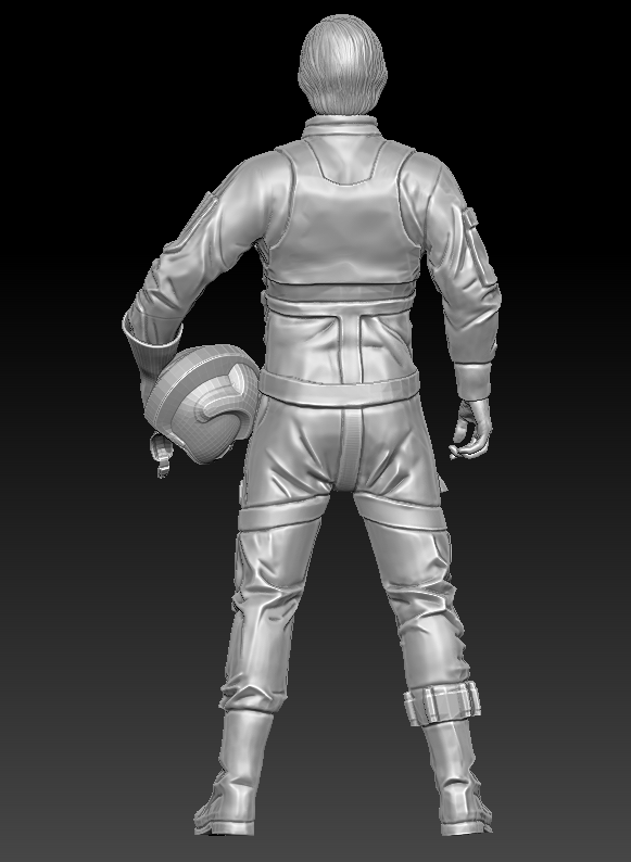 STL file Star Wars Luke Skywalker 1/72 X-Wing Pilot (Add-on for Diorama ...