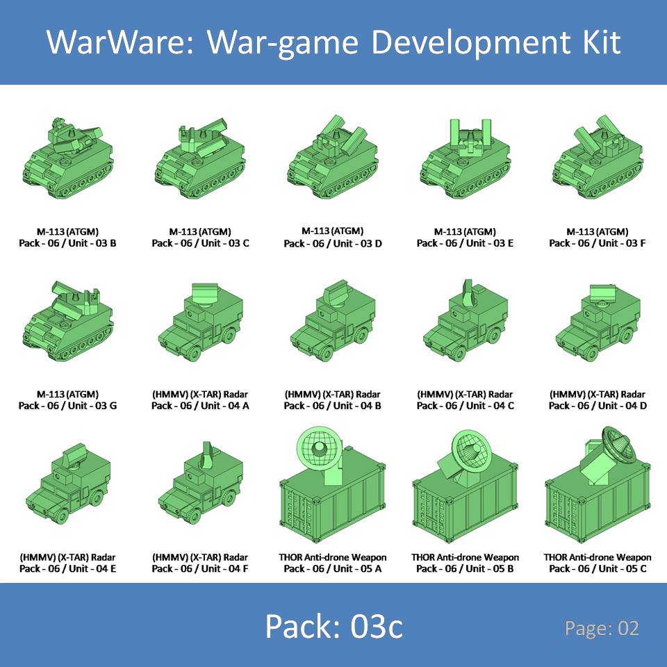 STL file WarWare:WDK (PACK - 03c) - 34 Army Vehicles 🪖・3D print design ...