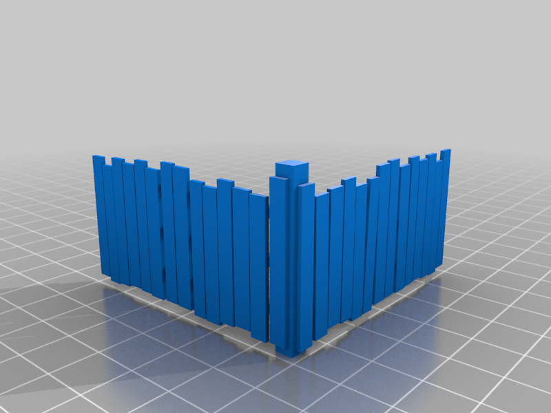 Free 3D file 28mm 'Industrial' Wooden Fence and Gate 🪵・3D printable ...