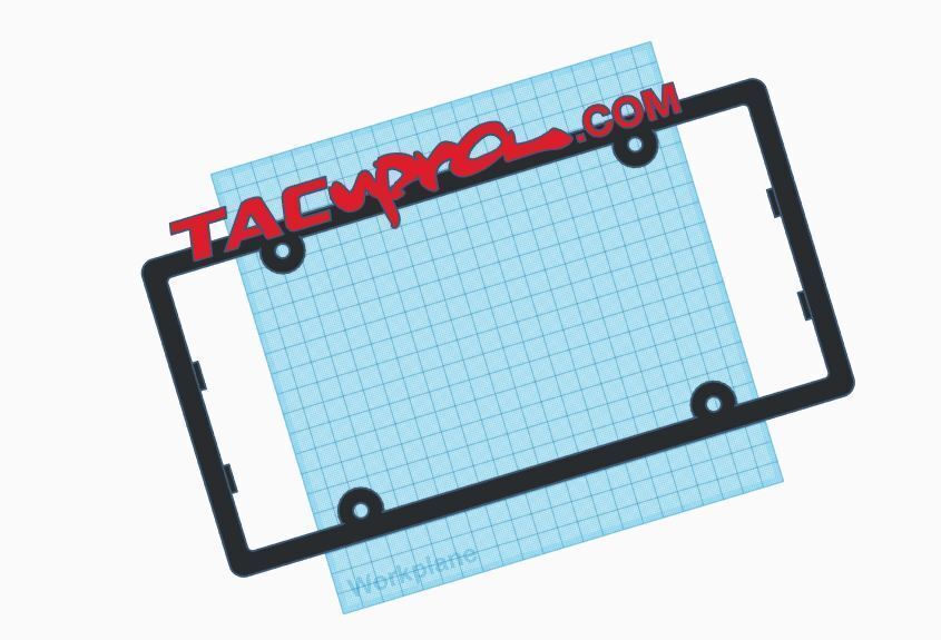 Free STL file Tacupra License Plate Frame・3D print design to download・Cults