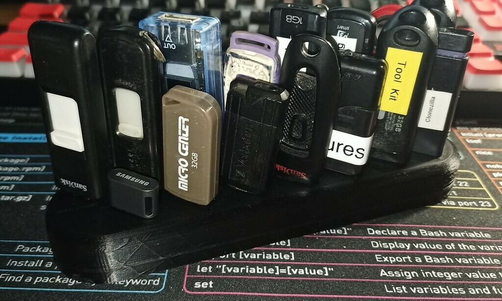 Free 3D file USB Flash Drive Holder/Organizer 💾・3D printer design to ...