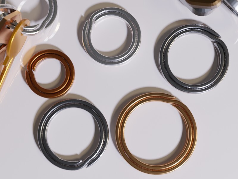 Free STL file Keyring, Sizes 12-28 mm, All Purpose Split Key Ring・3D ...