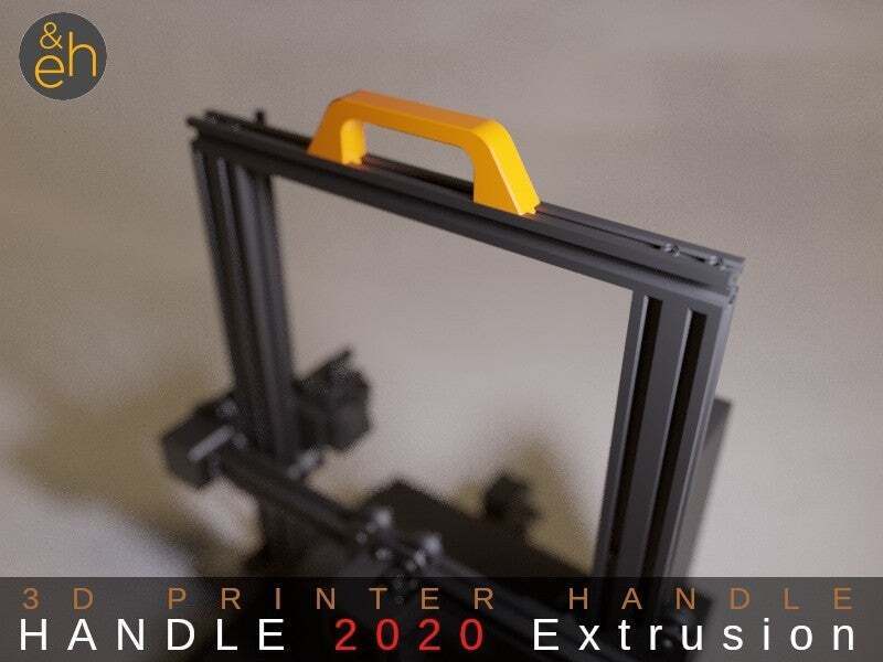 Free STL file 3D Printer Handle for 2020 Extrusion - Creality Ender 3 ...