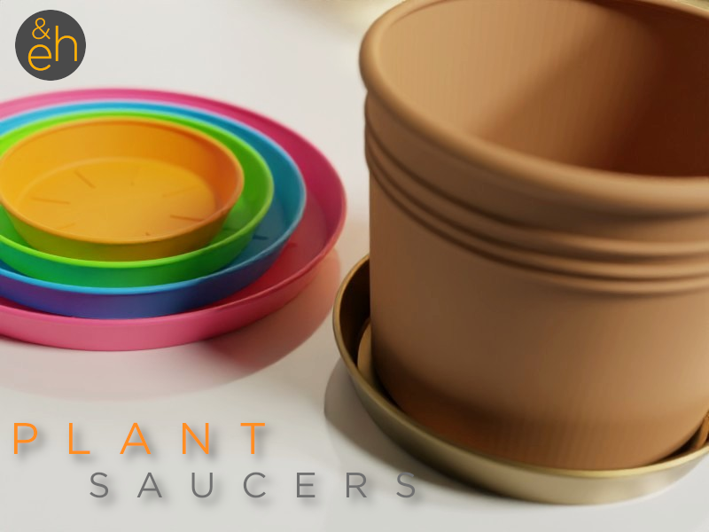 Fichier 3D gratuit Plant Saucer - 4 Sizes・Modèle imprimable en 3D à ...