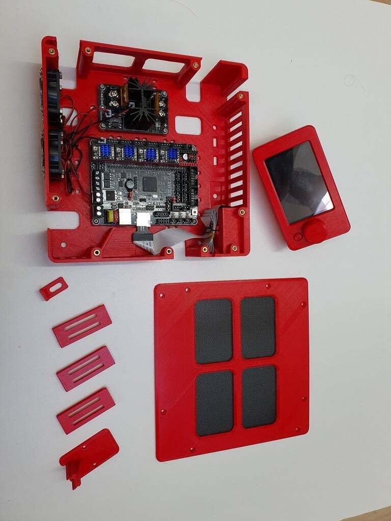 Free STL file PCB & Display Enclosure for 3030 Extrusion SKR V1.4 & 3.5 ...