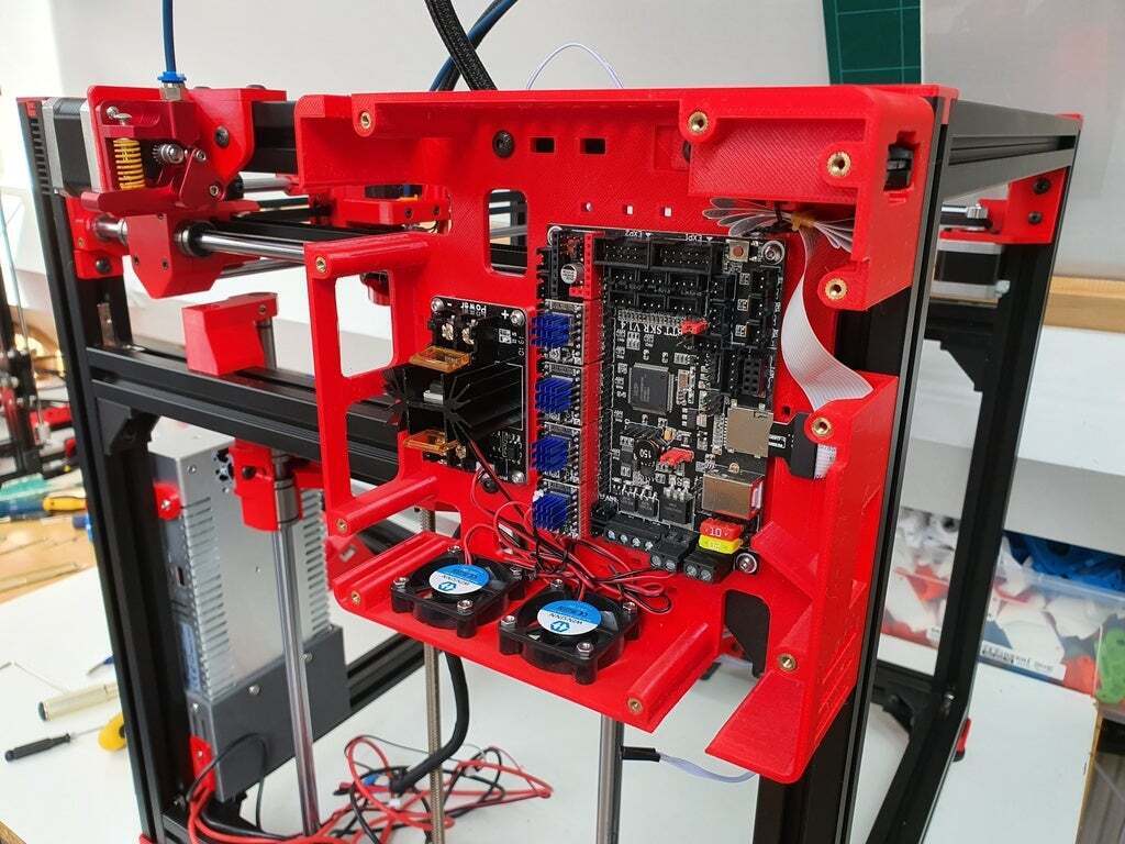 Free STL file PCB & Display Enclosure for 3030 Extrusion SKR V1.4 & 3.5 ...