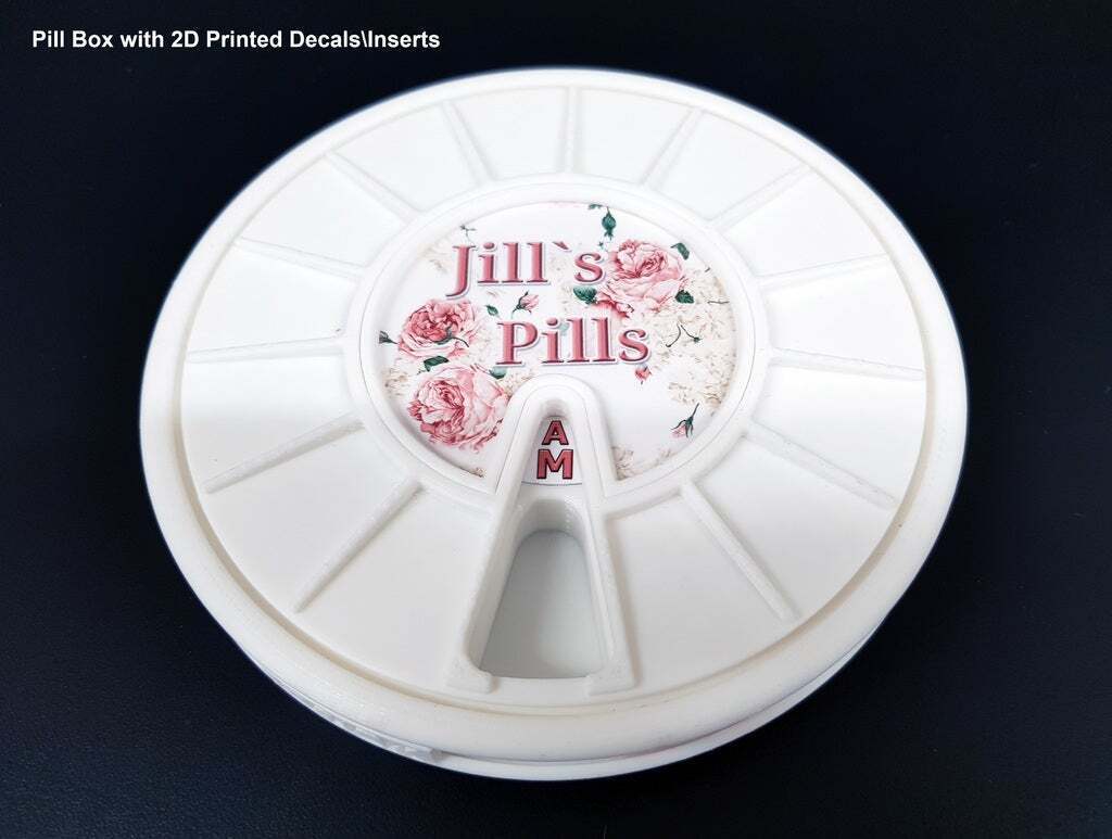 Free STL file Pill Box with AM PM Apertures V3 - It's Personal!・3D ...