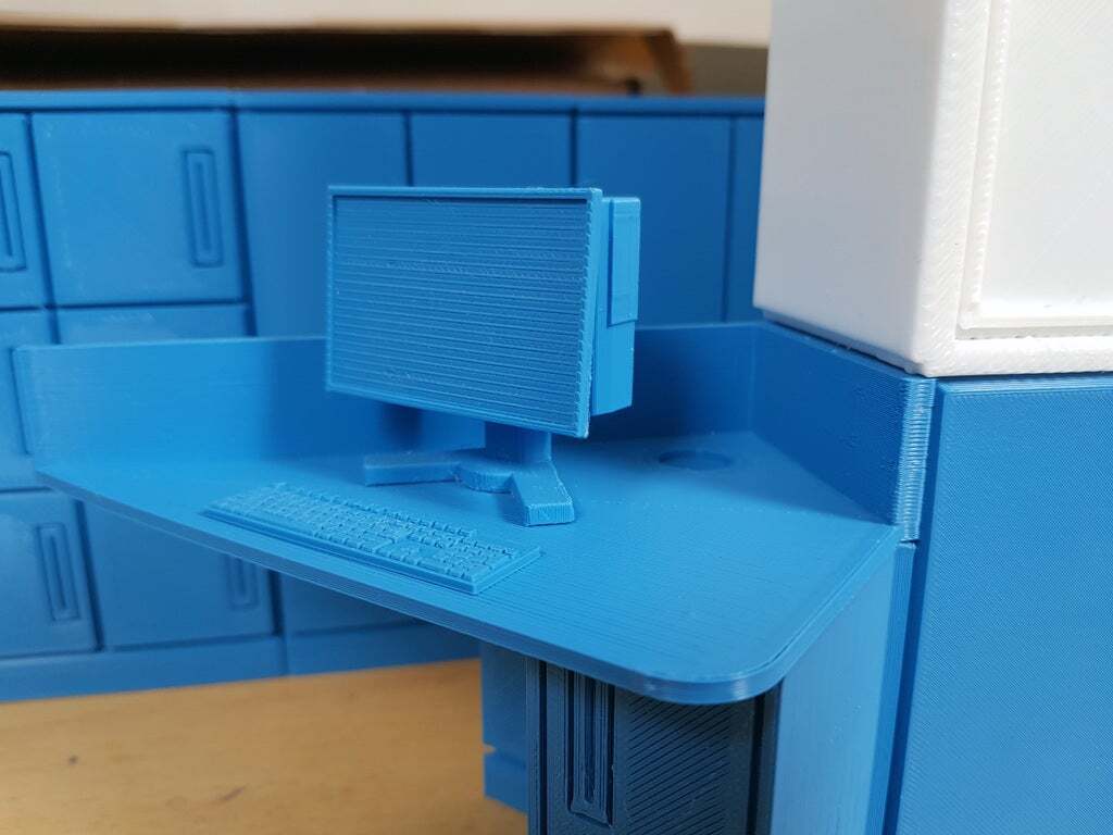 Archivo STL gratis Modelo de PC de sobremesa de formato pequeño Escala ...