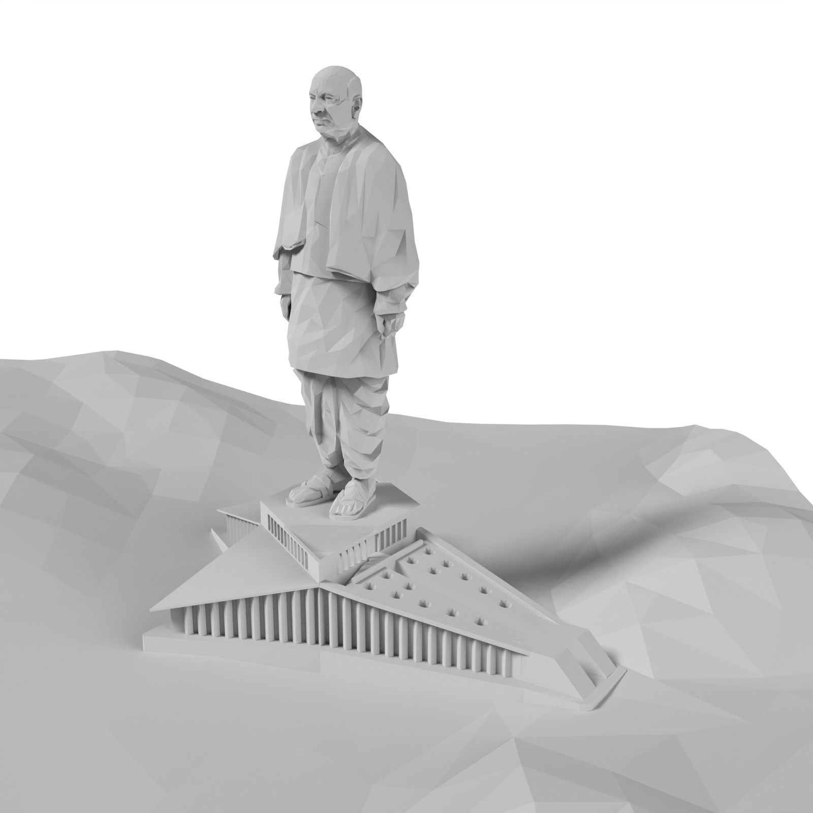 STL file STATUE OF UNITY - MINIATURE OF WORLD'S LARGEST STATUE・3D ...