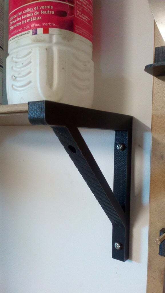 Free STL file Small shelf bracket 🤏・3D printer model to download・Cults