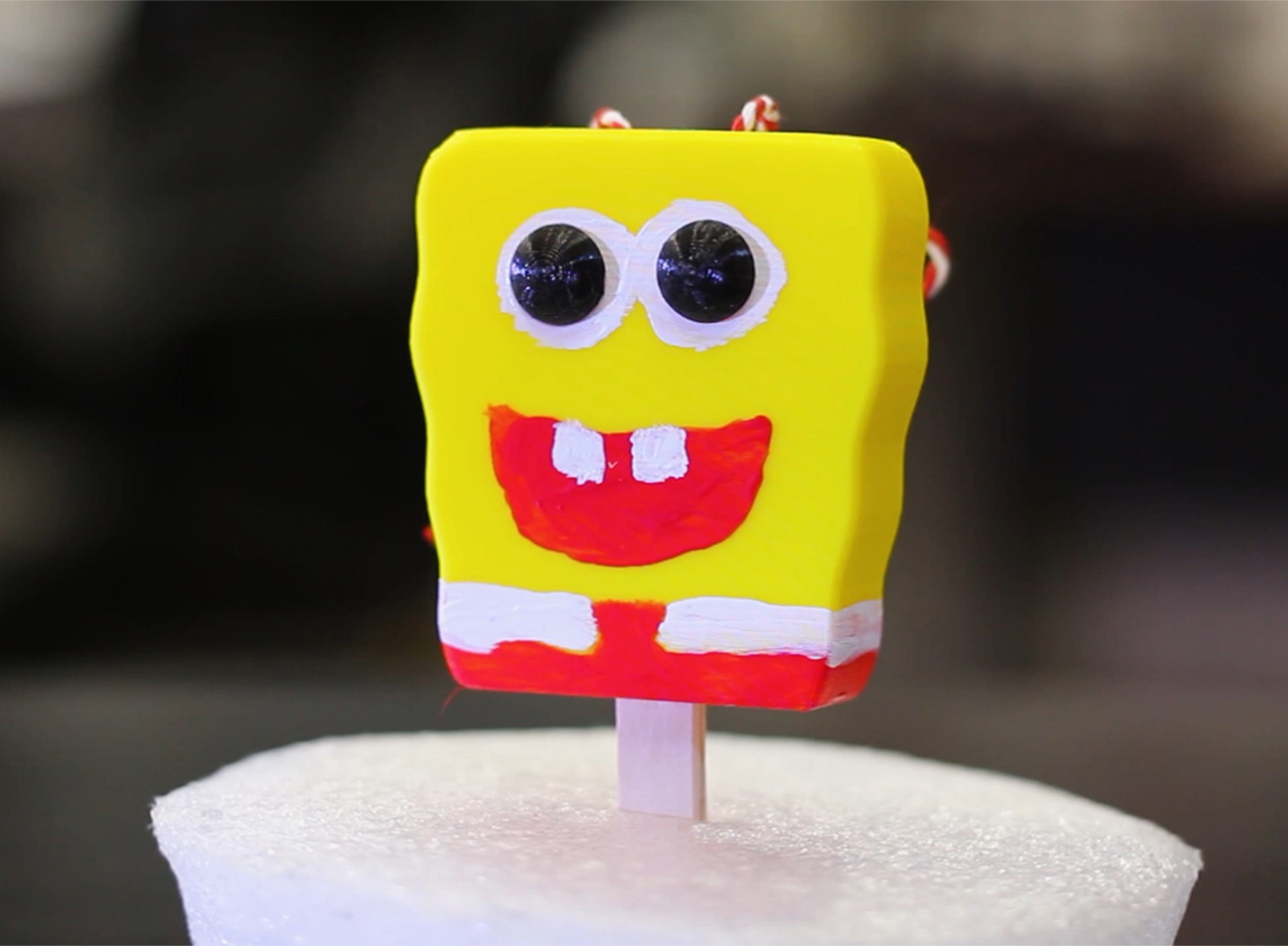 Free STL file Intentionally Bad Spongebob Popsicle Ornaments・Template ...