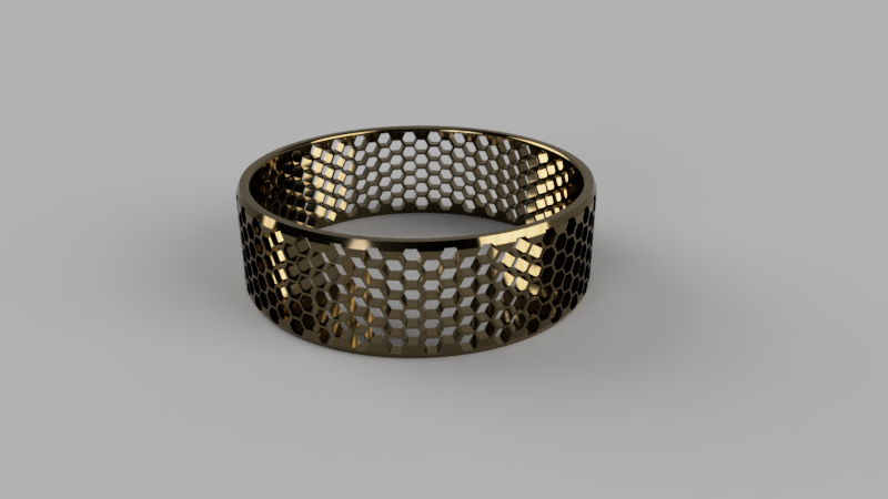 STL file Hexagon Ring・Template to download and 3D print・Cults