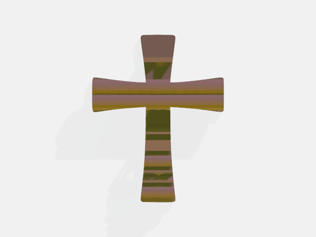 Бесплатный STL файл 3D Word Shape of Christian Cross (I Jesus, Jesus Me ...