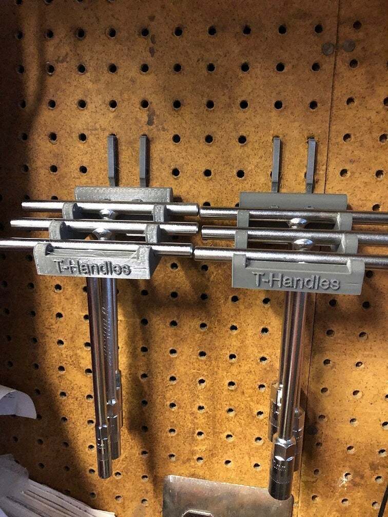 Free STL file Tusk wall T-Handle holder・3D printing design to download ...