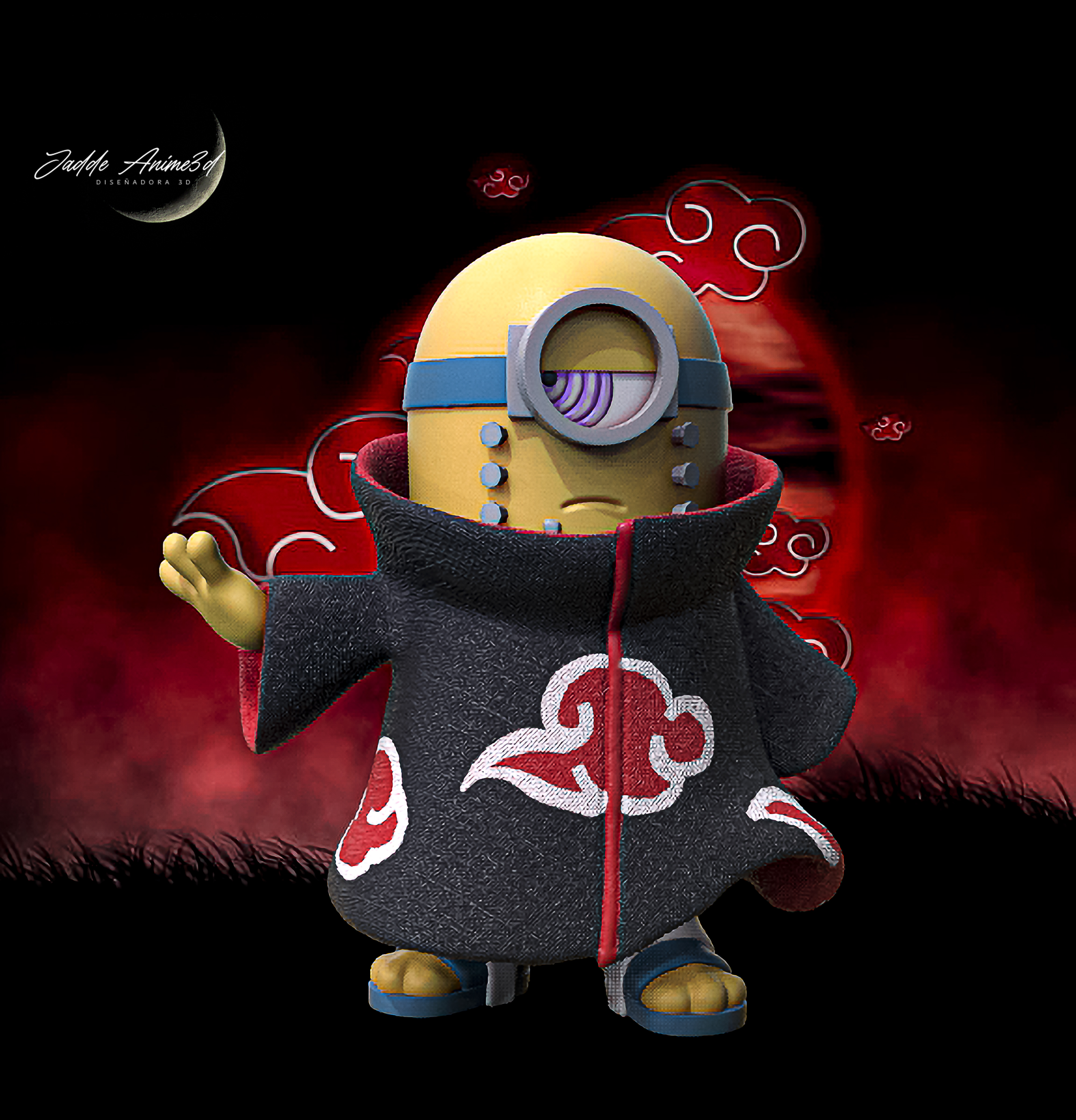 Archivo STL minion pain akatsuki COSPLAY・Objeto imprimible en 3D para ...
