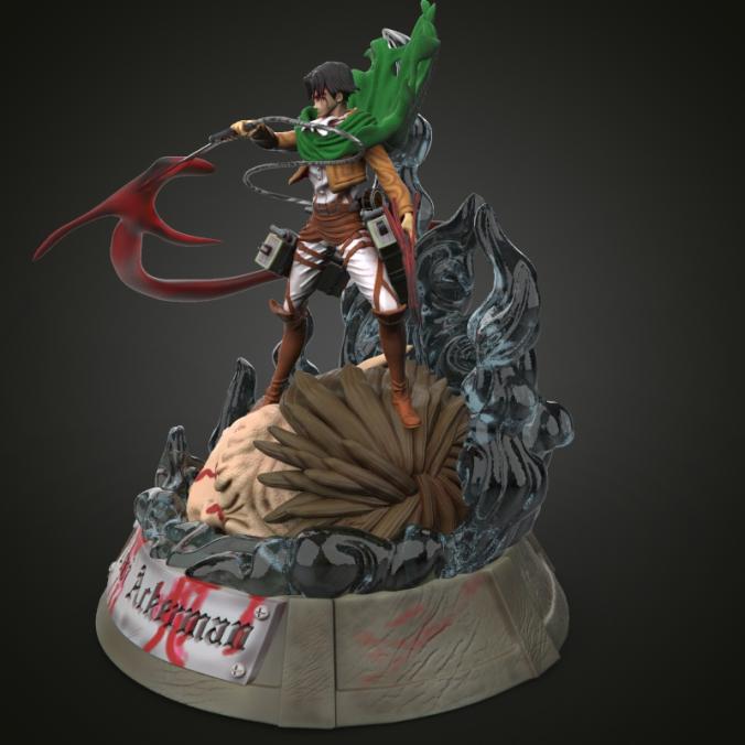Archivo STL levi ackerman 🎲・Diseño para descargar y imprimir en 3D・Cults