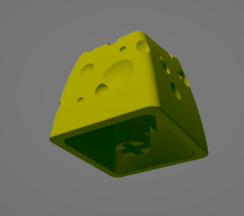 STL file keycap cheese・3D printable model to download・Cults