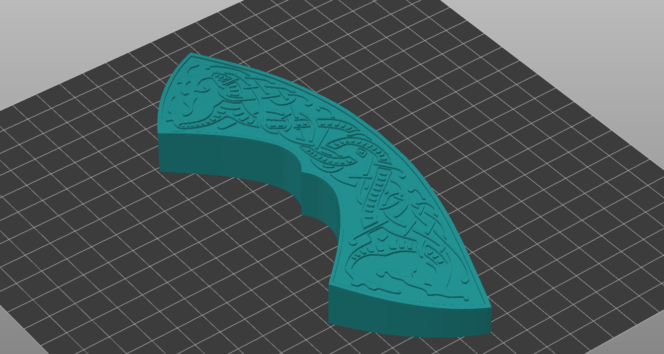 STL file Dragon Sword Handle Casting Molds・3D printable model to ...