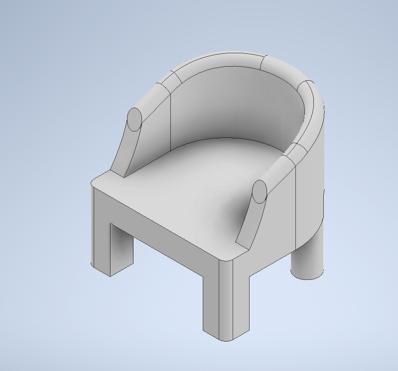 STL file 1/200 Titanic 2nd Class Smoking Room Furniture 🥈・3D printer ...