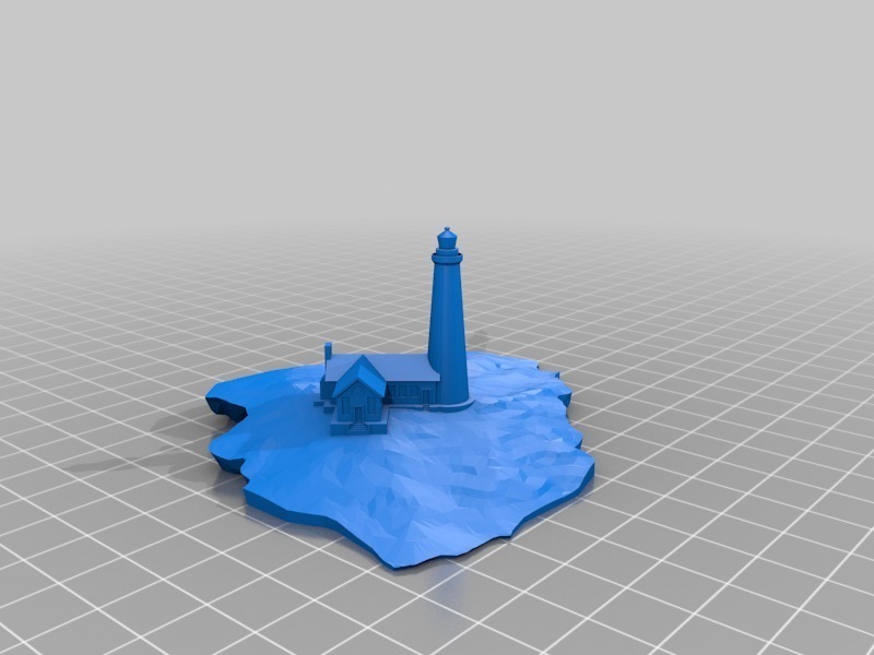 Free 3D file Floating Lighthouse Island・3D printable design to download ...