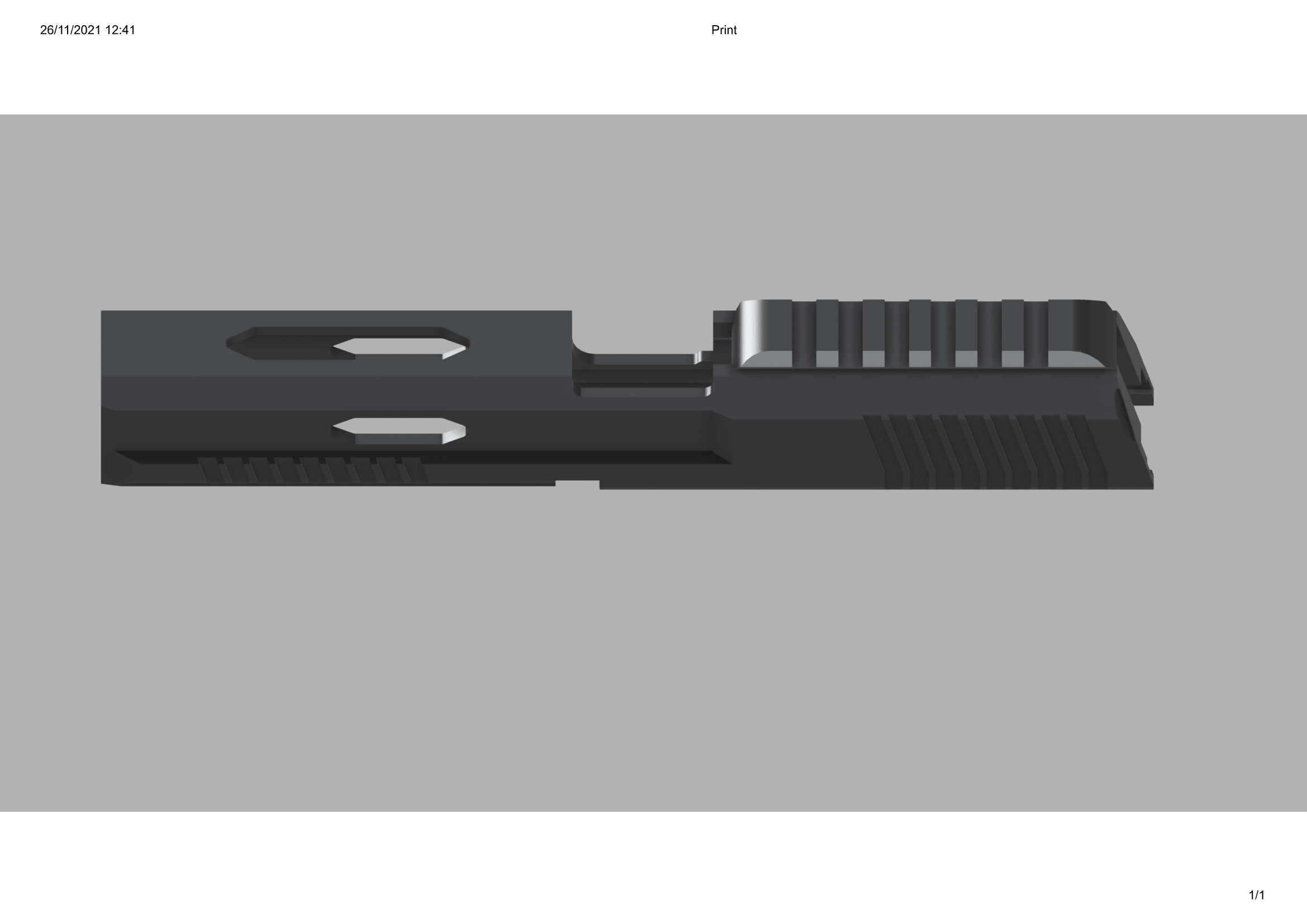 STL file MK23 socom cylinder head + rail・3D printable model to download ...