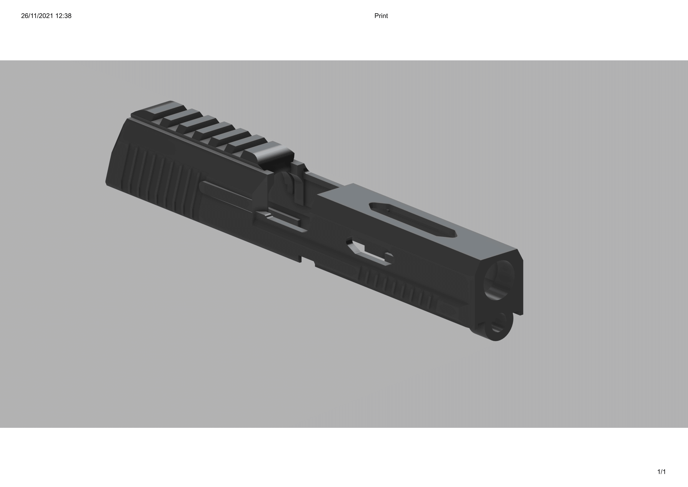 STL file MK23 socom cylinder head + rail・3D printable model to download ...