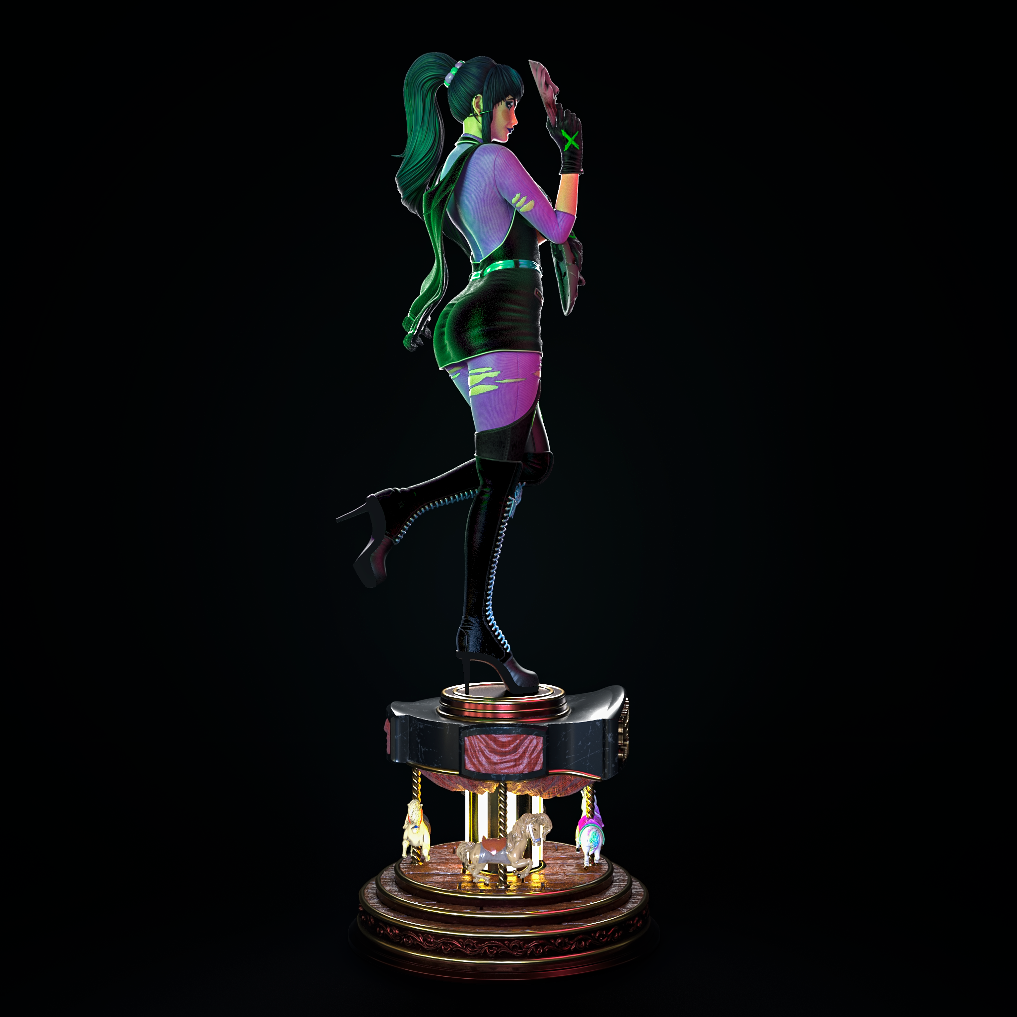STL file Punchline Statue 1/6 Scale 🃏・3D printing design to download・Cults