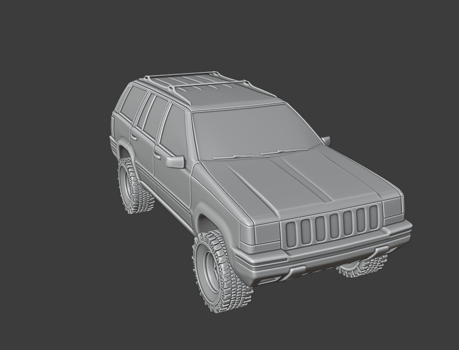 STL file jeep grand cherokee zj 1993 - For 3D Printing 3D print model ...