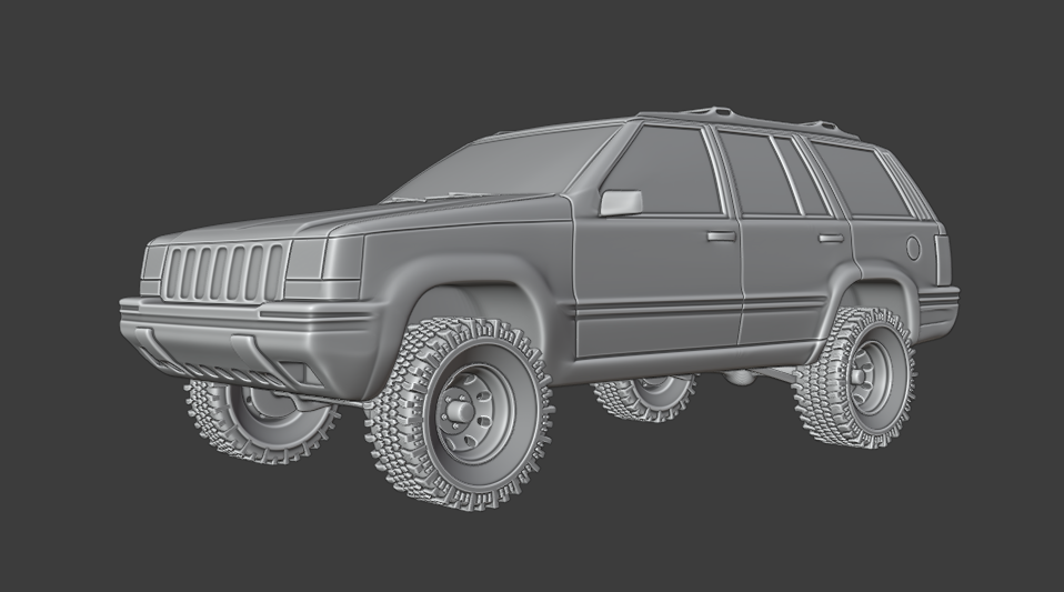 STL file jeep grand cherokee zj 1993 - For 3D Printing 3D print model ...