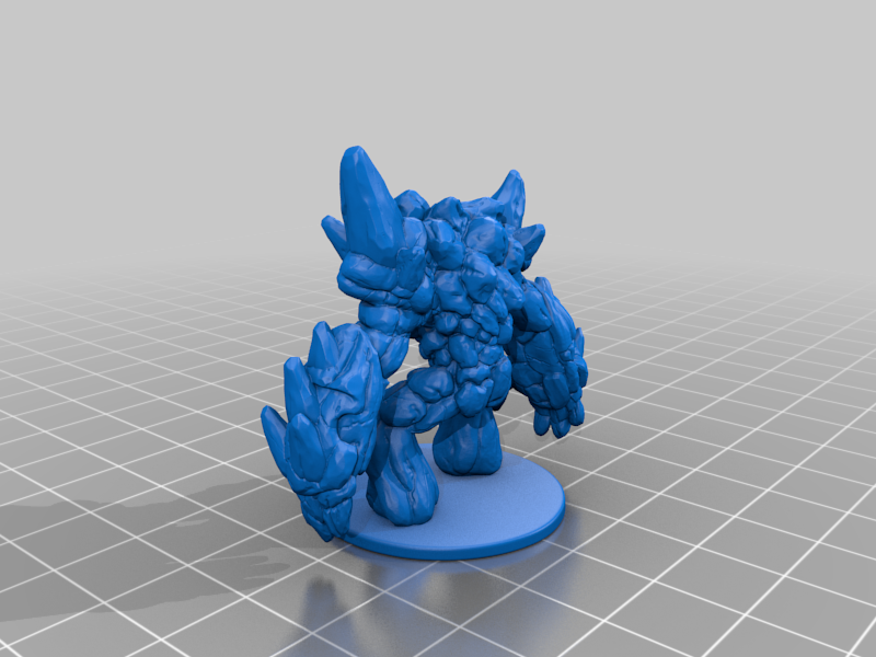 Free STL file Earth Elemental assembled・3D print object to download・Cults