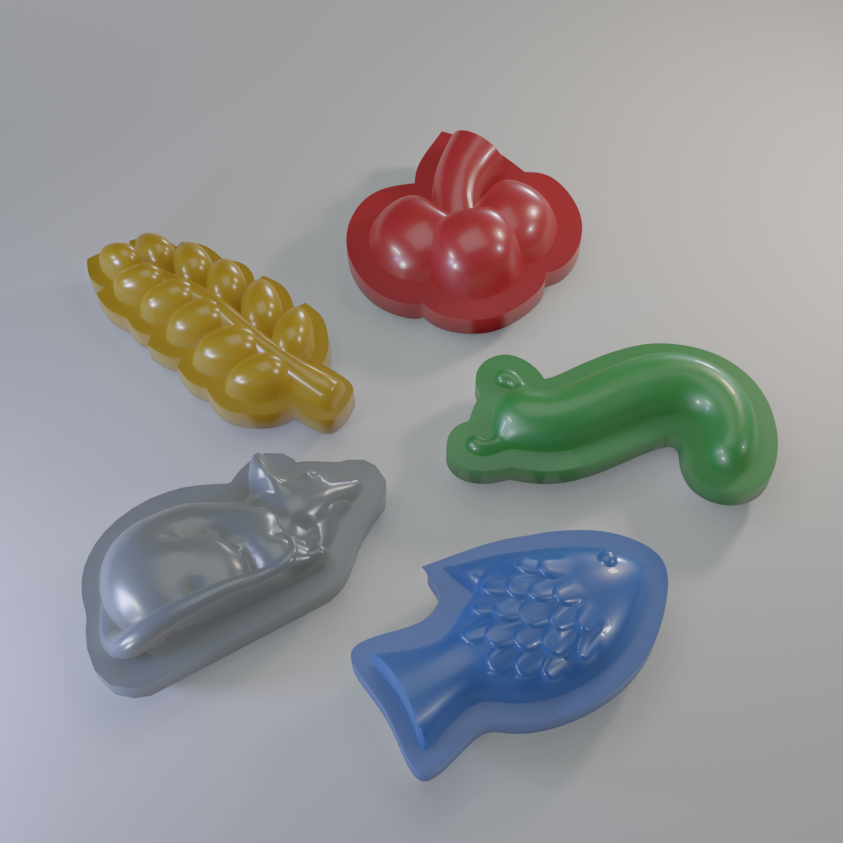 STL file Wingspan Food Tokens・3D printer model to download・Cults