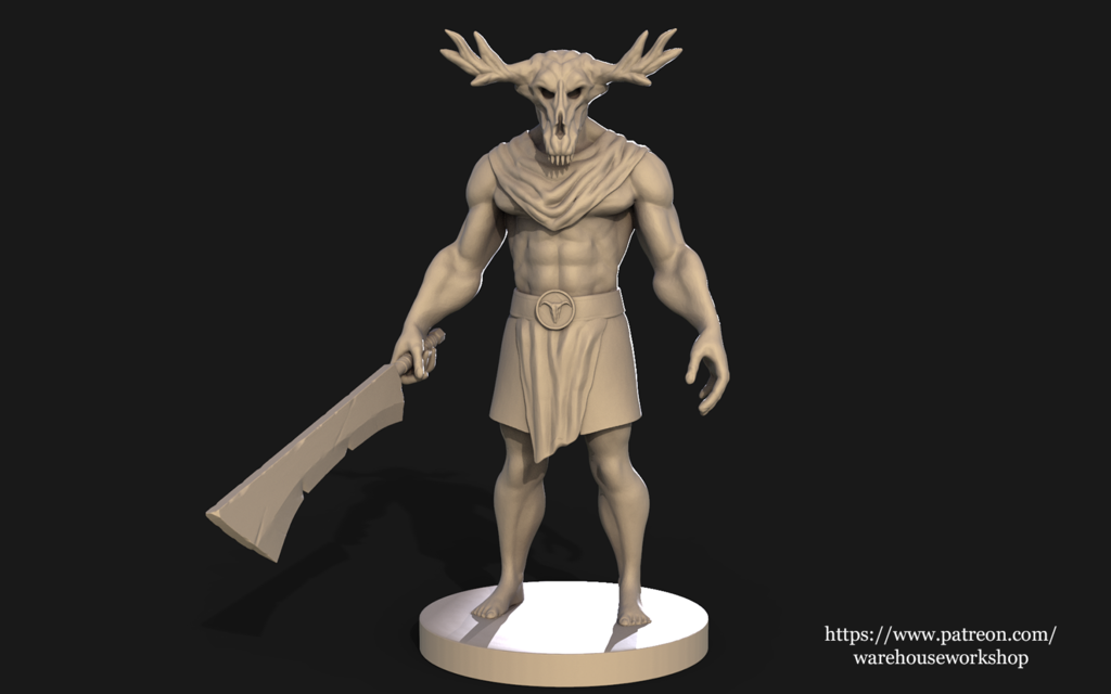 Free STL file Wendigo Warrior・3D printer model to download・Cults