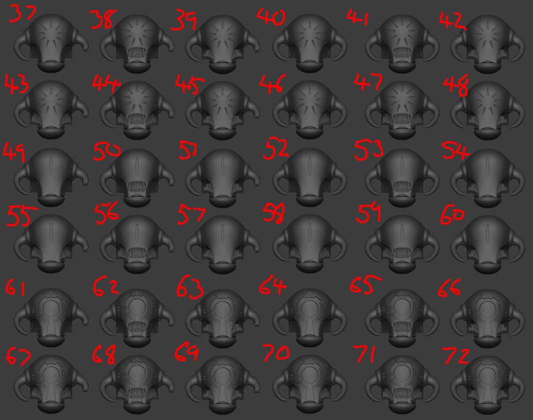 Free 3D file The Faceless Ones - Part 2 (Horned)・3D printer model to ...