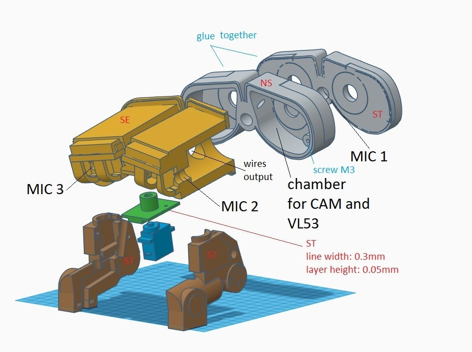 Free STL file WALL-E head and neck remix 🤖・Design to download and 3D ...