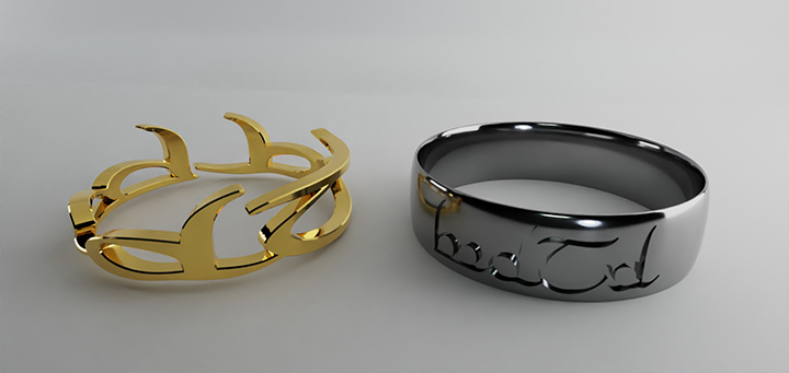 OBJ file Bespoke Rings (add your name) 💍・3D printable model to download ...