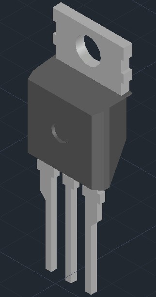 STL file Transistor MosFet-T0220-3-1・3D printing design to download・Cults