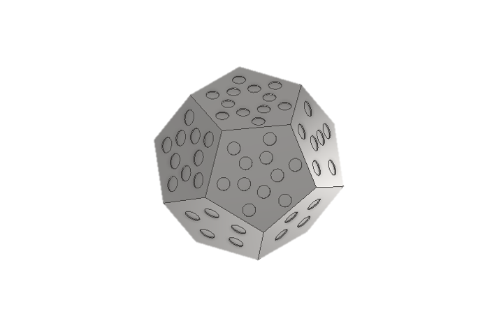 Archivo STL DADO DE 12 LADOS BRAILLE 🎲・Plan imprimible en 3D para ...