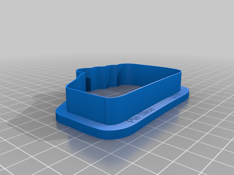 Free STL file Pie Slice Cookie Cutter・3D printer model to download・Cults
