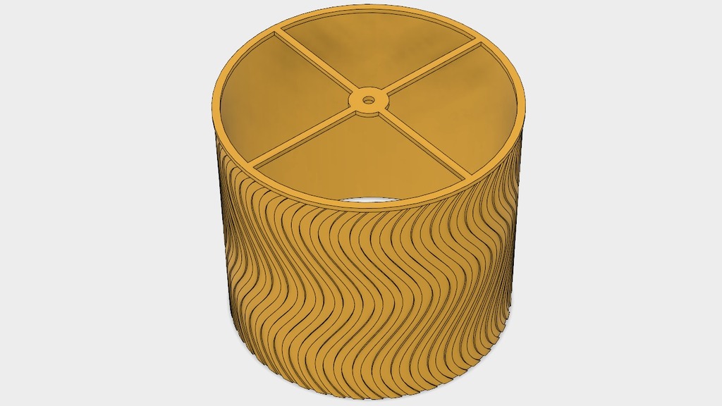 Free 3D file Wavy Lamp Shade 🔦・Template to download and 3D print・Cults