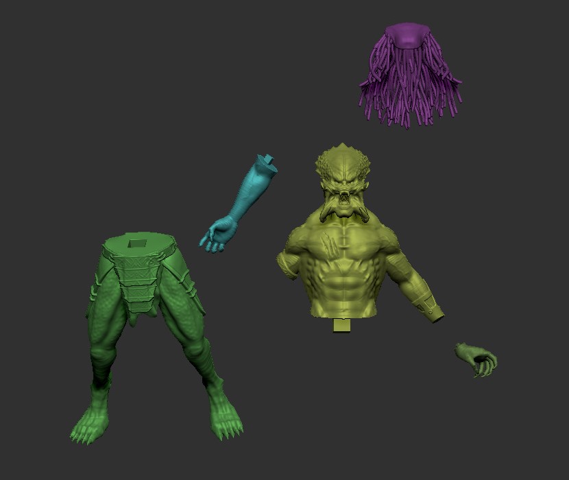 OBJ file predator・3D printable model to download・Cults