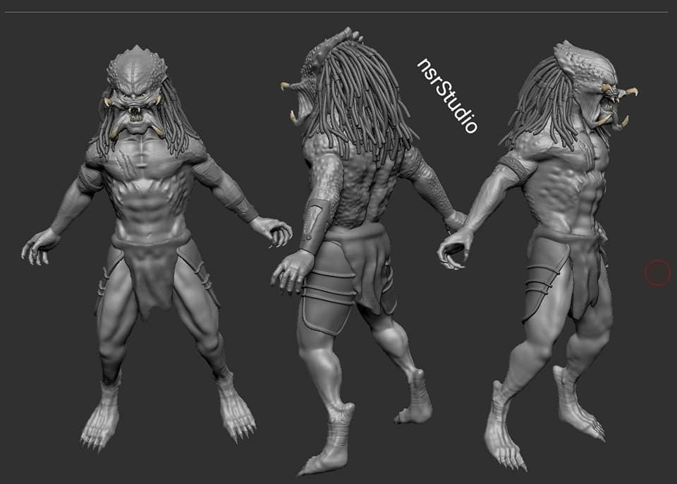 OBJ file predator・3D printable model to download・Cults